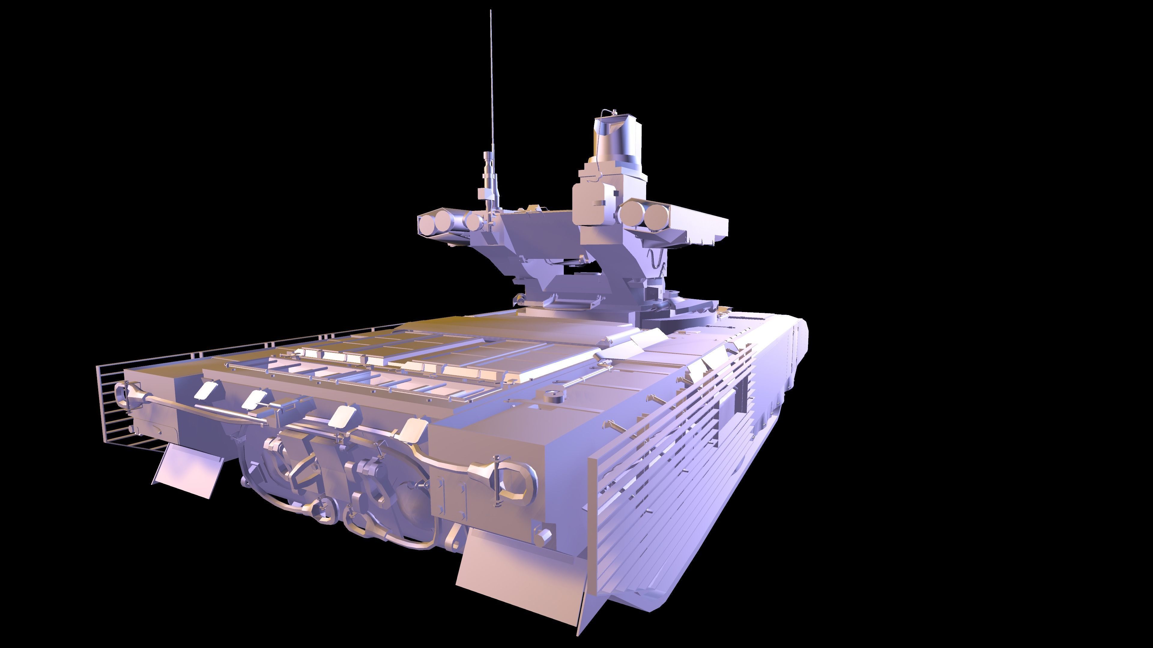 BMPT-T14 Russia 3D model animated rigged | CGTrader