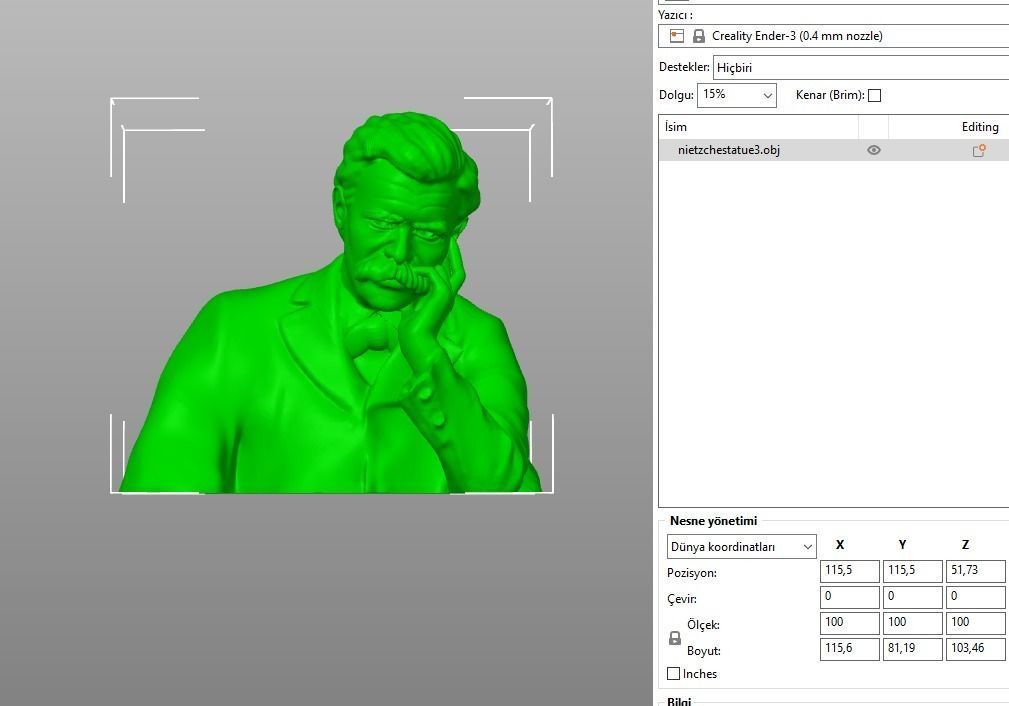Friedrich Nietzsche Statue 3D model 3D printable | CGTrader