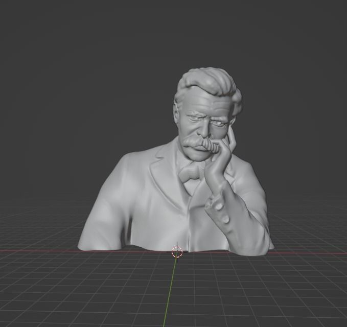 Friedrich Nietzsche Statue 3D model 3D printable | CGTrader