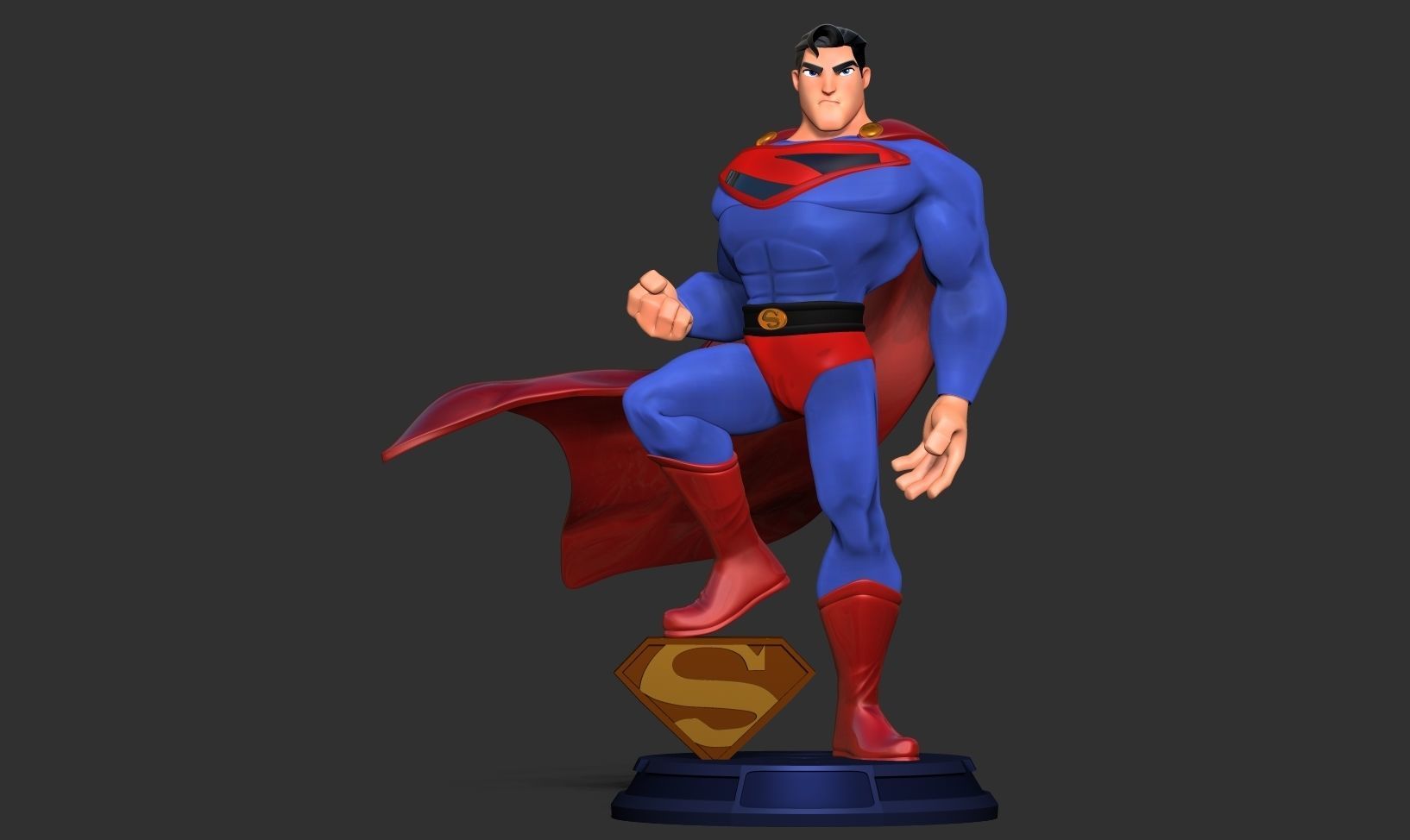 Superman Stylized 3D model 3D printable | CGTrader