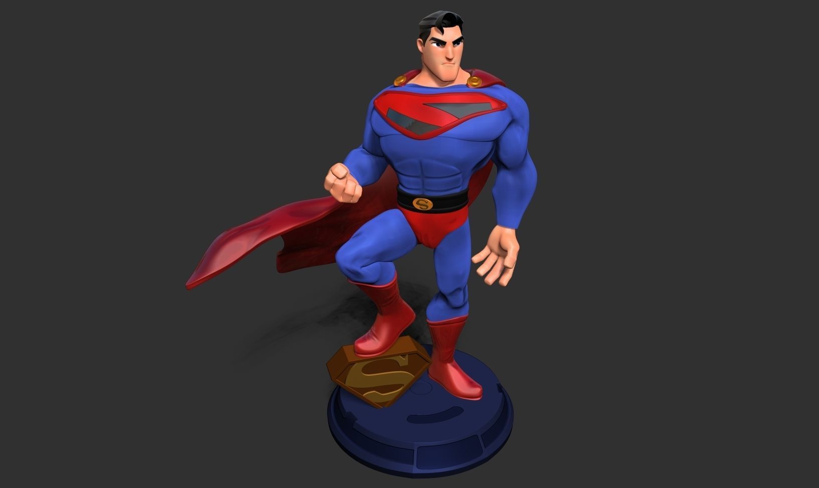 Superman Stylized 3D model 3D printable | CGTrader
