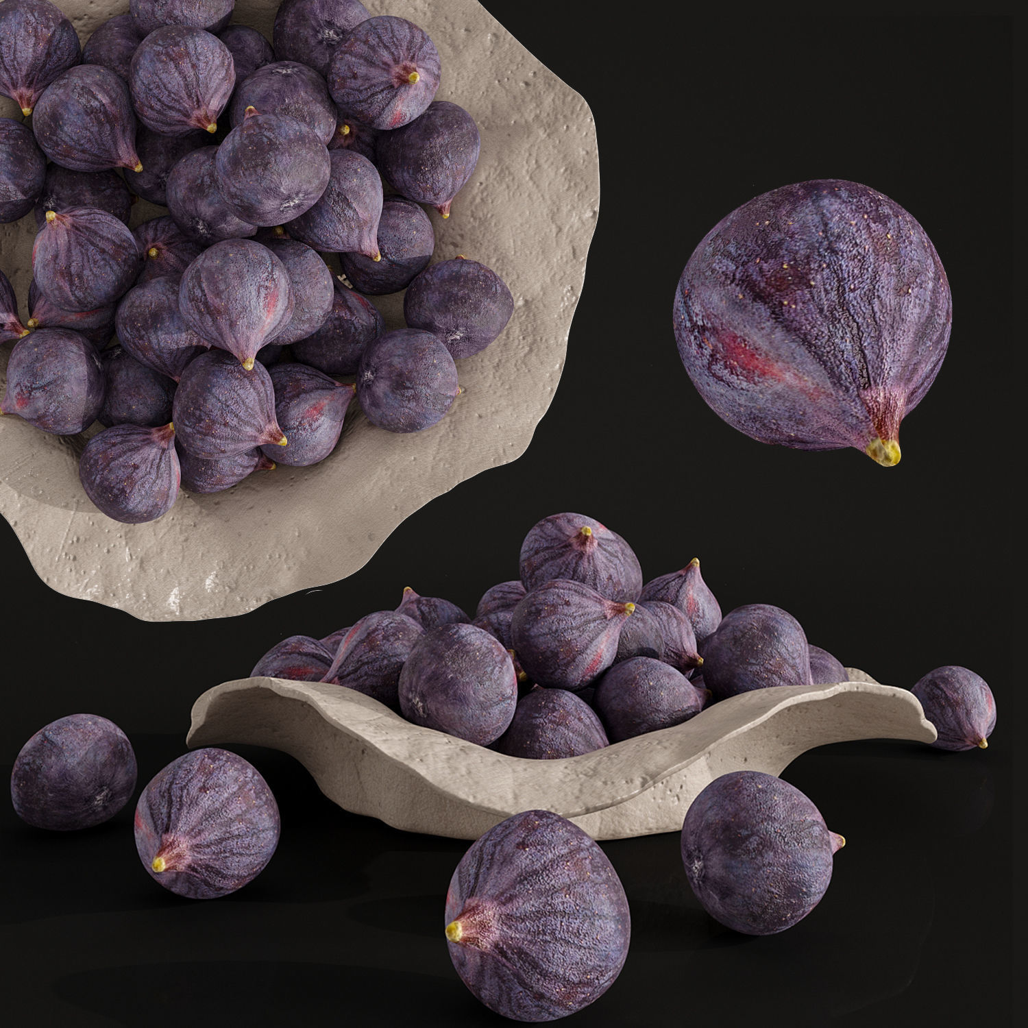 Black Fig 3D model | CGTrader