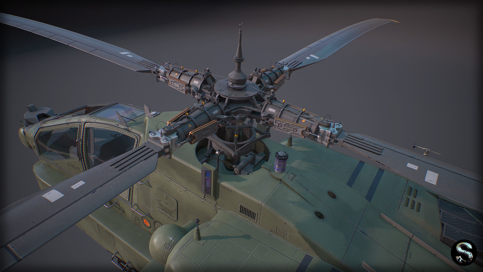 3D model AH-64A Apache VR / AR / low-poly | CGTrader