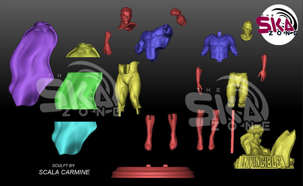 OMNIMAN vs INVINCIBLE- 3D model 3D model 3D printable | CGTrader