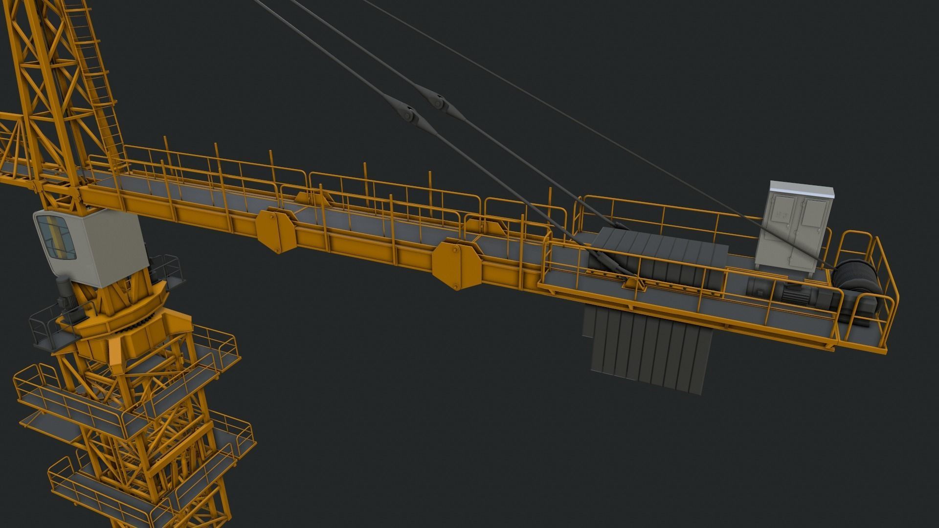 Tower Crane 3D model | CGTrader