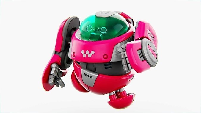 DRONE BOT S-2000 RIGGED 3D model rigged | CGTrader