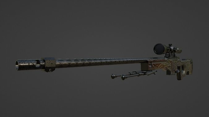 AWP Sniper Rifle Dragon Lore 3D model | CGTrader