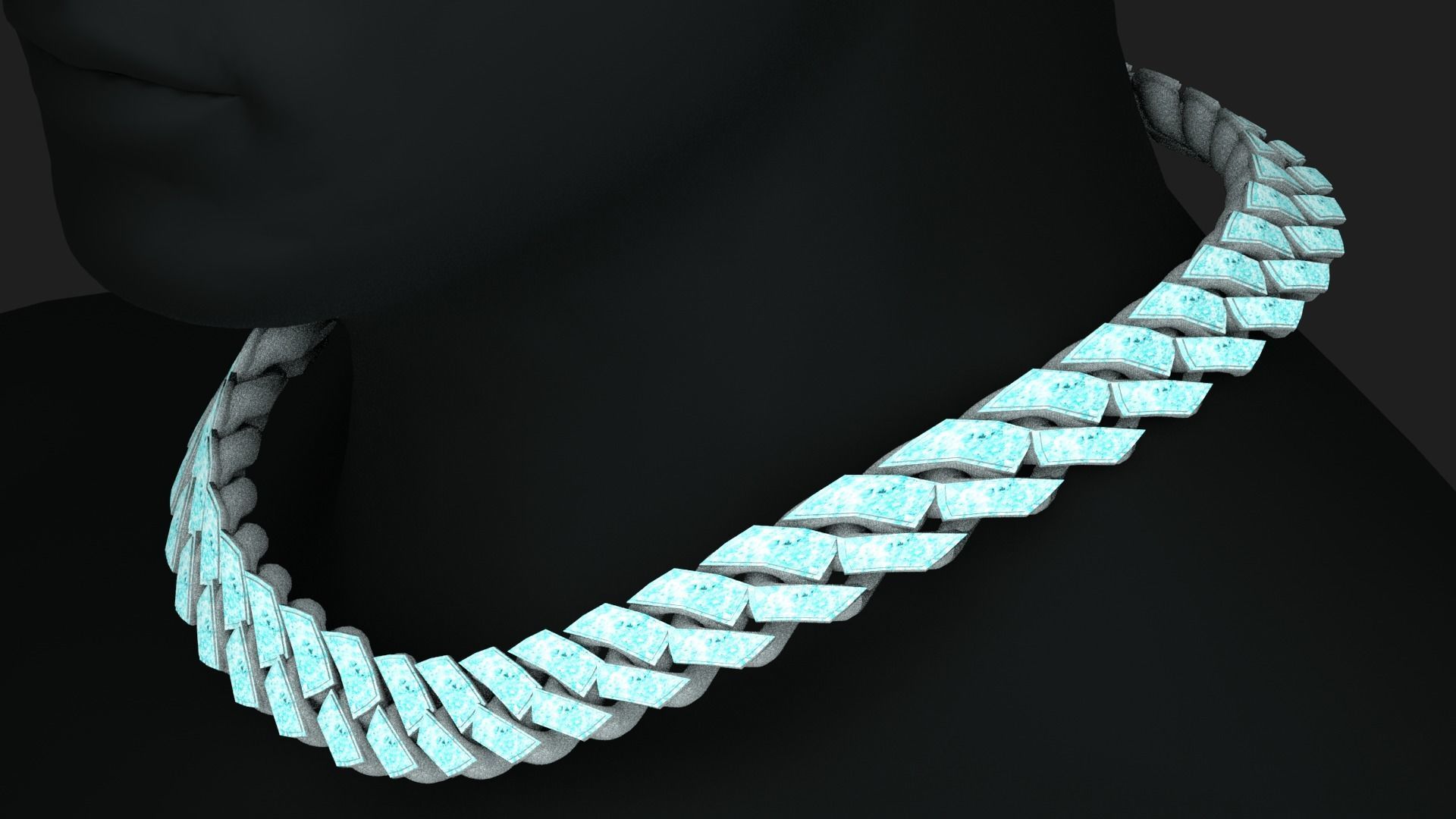 Cuban Chain Template GTA 5 3D model | CGTrader