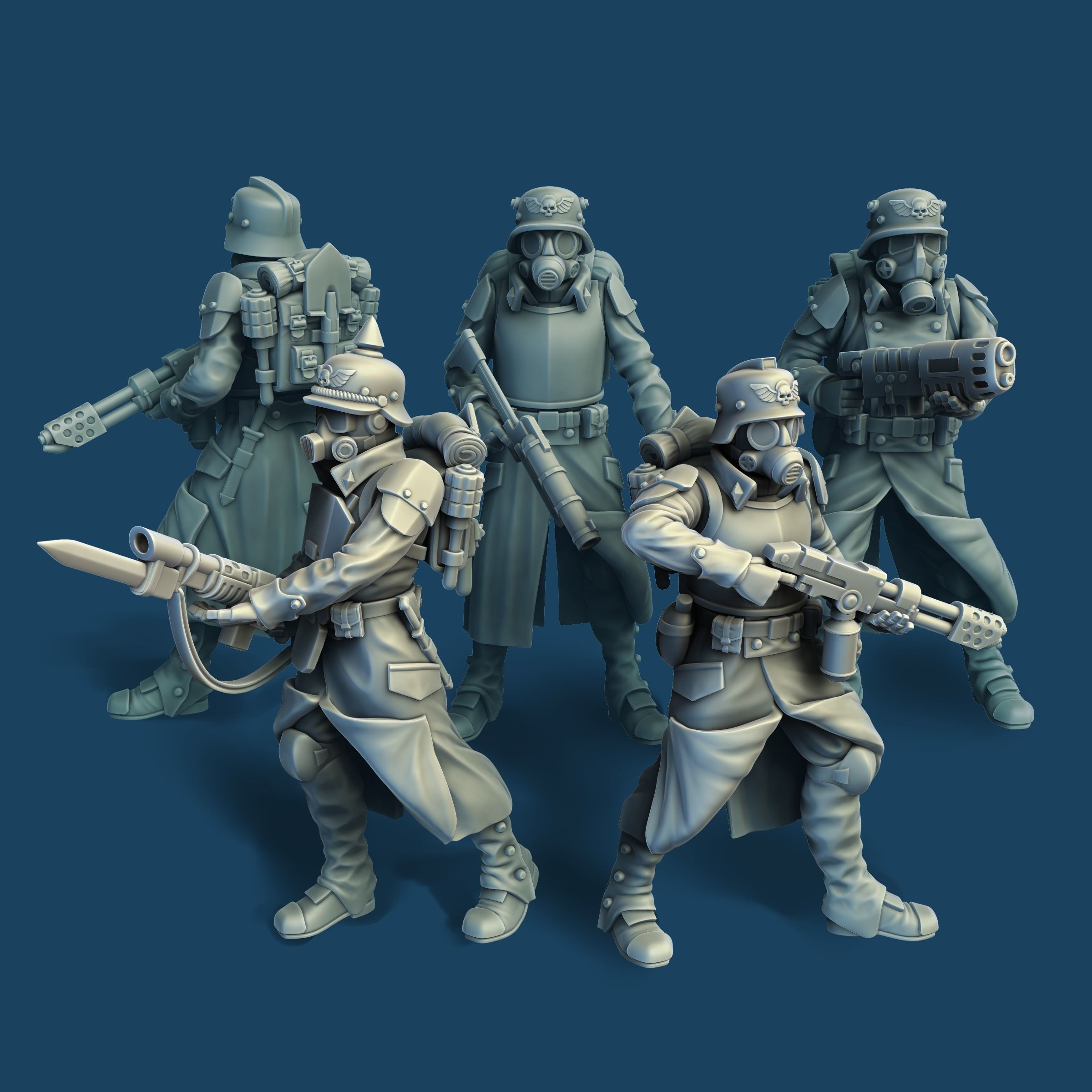 Death Korps Soldier pre-supported 3D model 3D printable | CGTrader