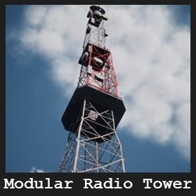 3D model Modular Radio Tower 26 Assets VR / AR / low-poly | CGTrader