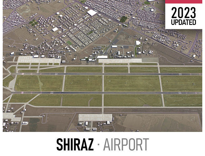 3D model Shiraz Airport VR / AR / low-poly | CGTrader