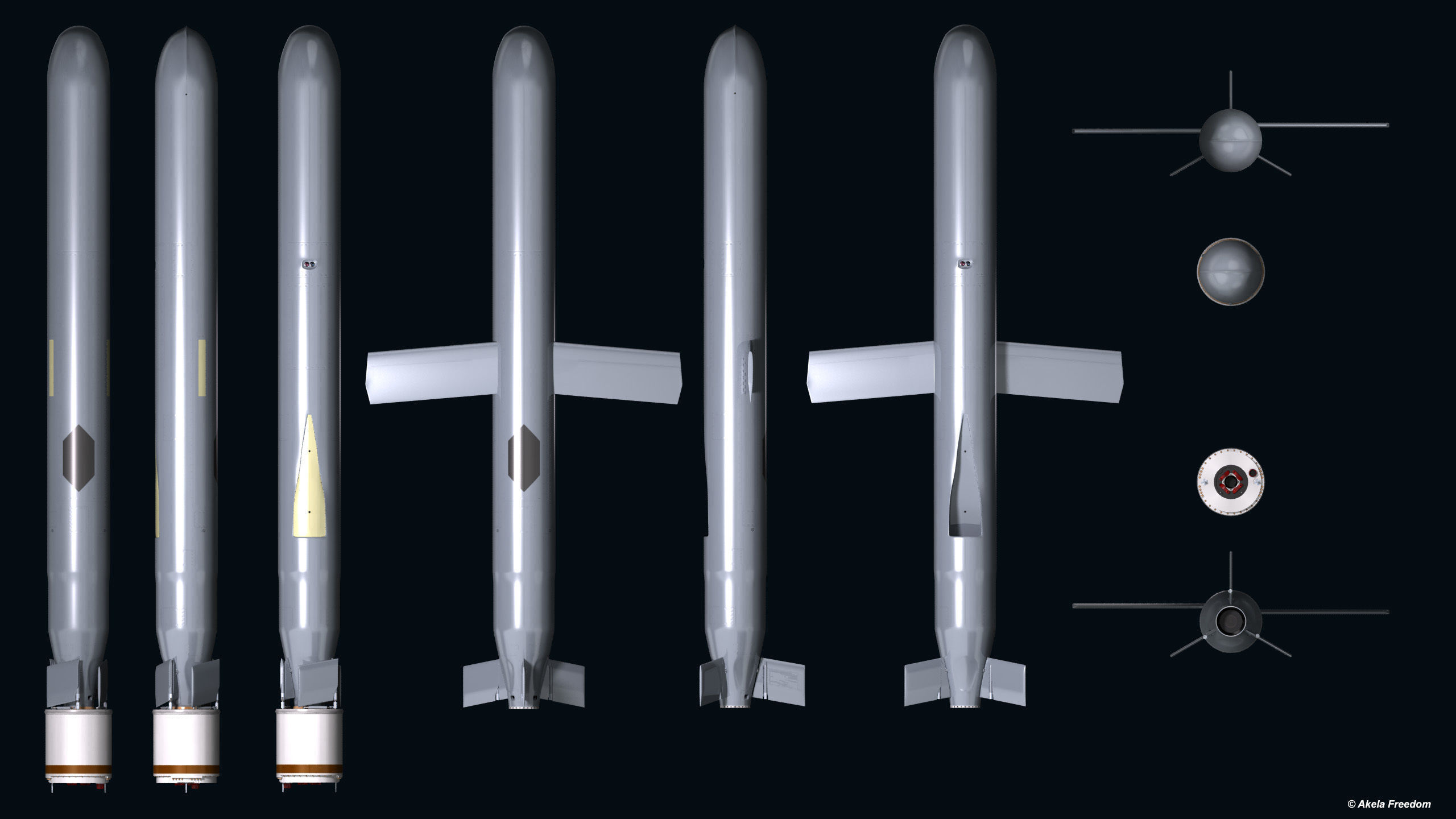 Tomahawk Block V 3D model animated | CGTrader