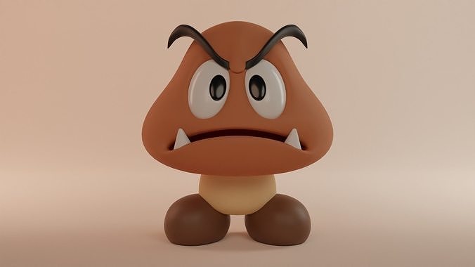 Goomba 3D model rigged | CGTrader