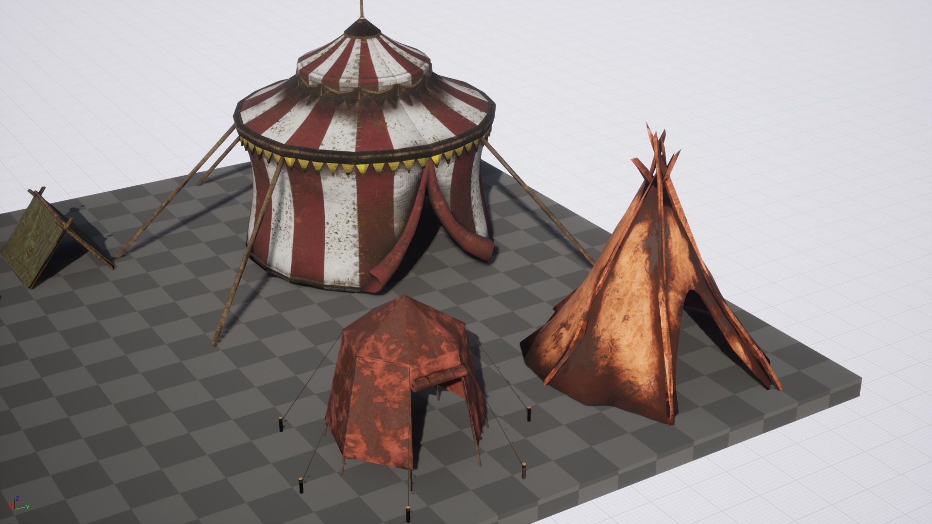 3D model Tents Package 150 Assets VR / AR / low-poly | CGTrader
