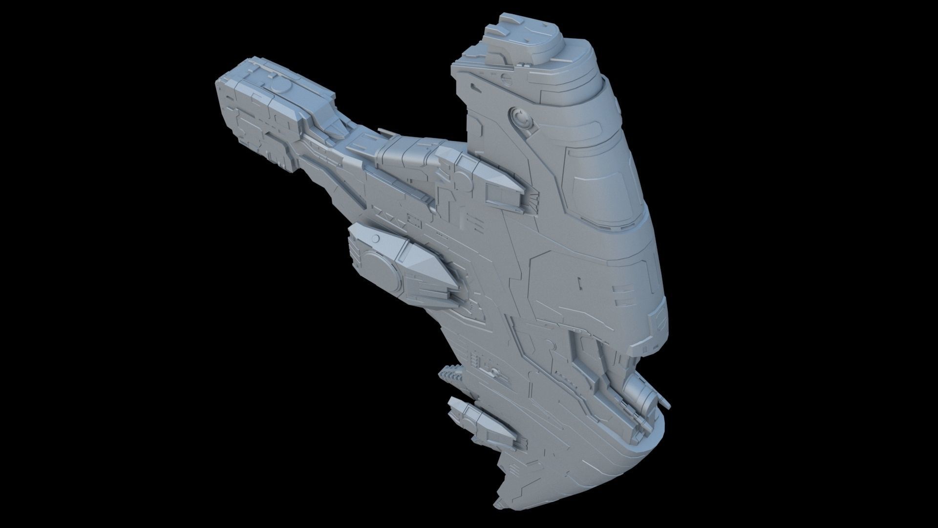 Alien spaceship 3D model | CGTrader