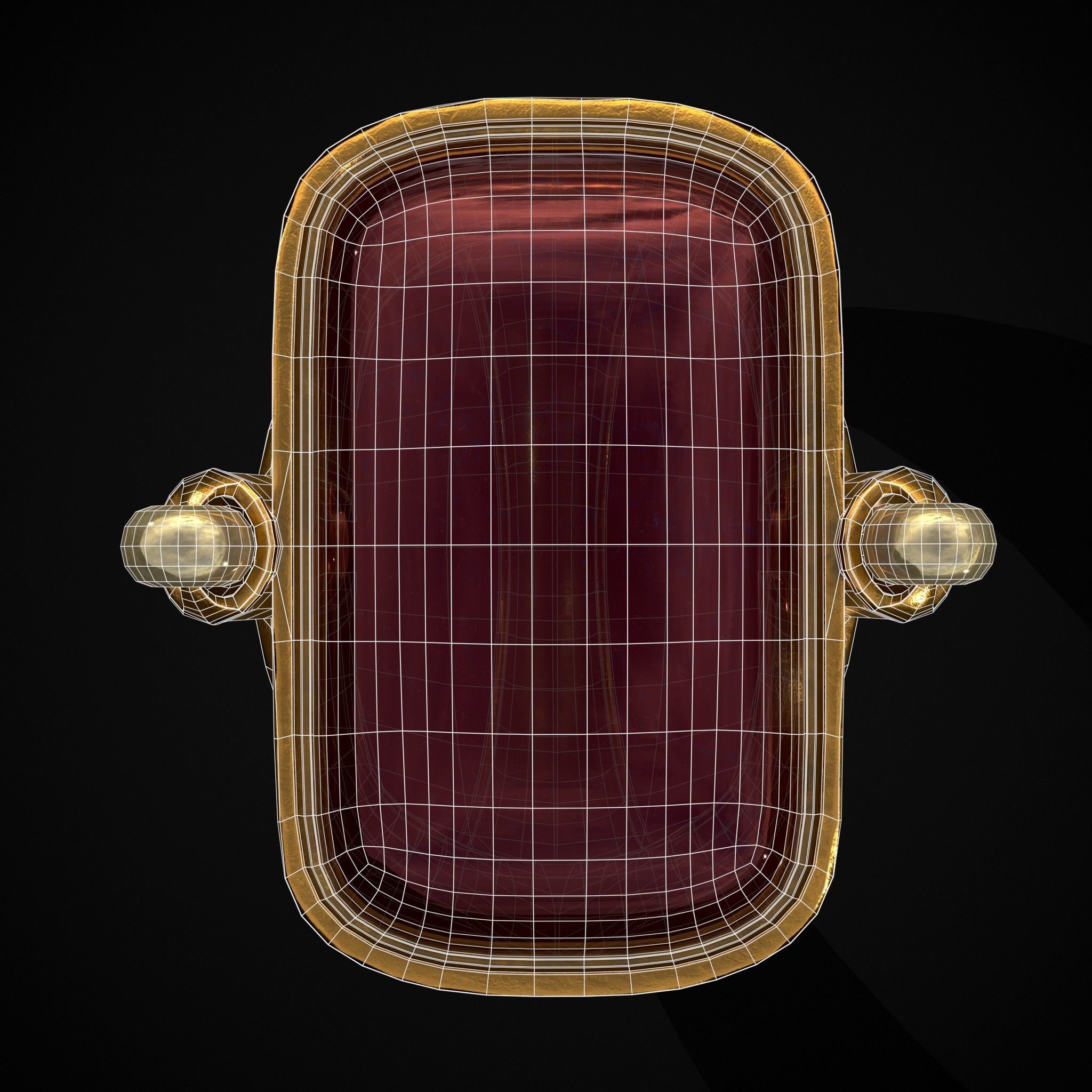 3D model Ruby Pearl Gold Ring VR / AR / low-poly | CGTrader