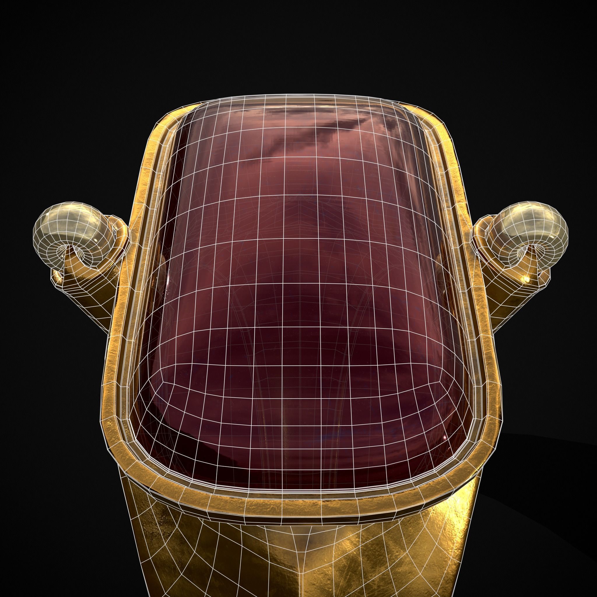 3D model Ruby Pearl Gold Ring VR / AR / low-poly | CGTrader