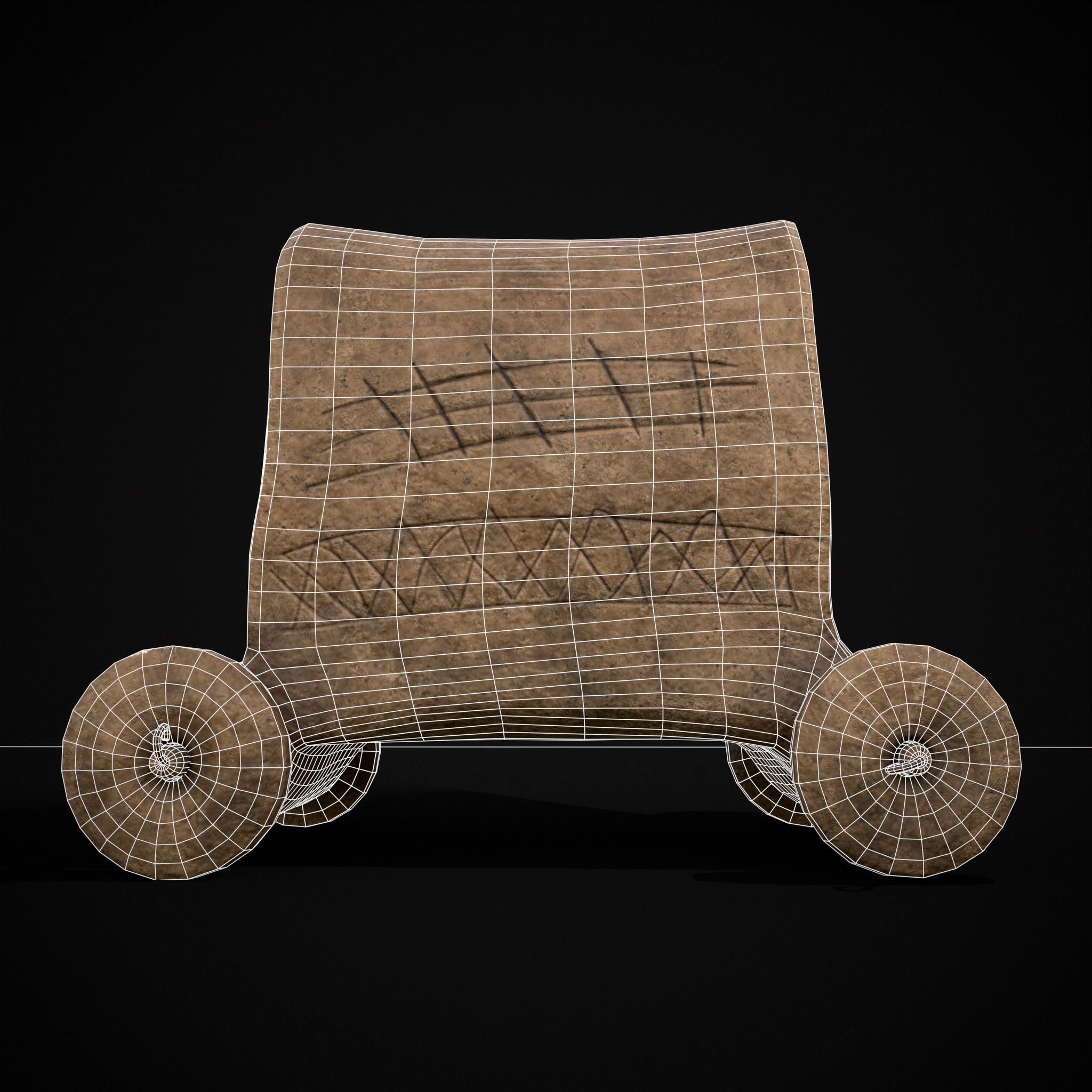 3D model Clay Toy Wagon VR / AR / low-poly | CGTrader