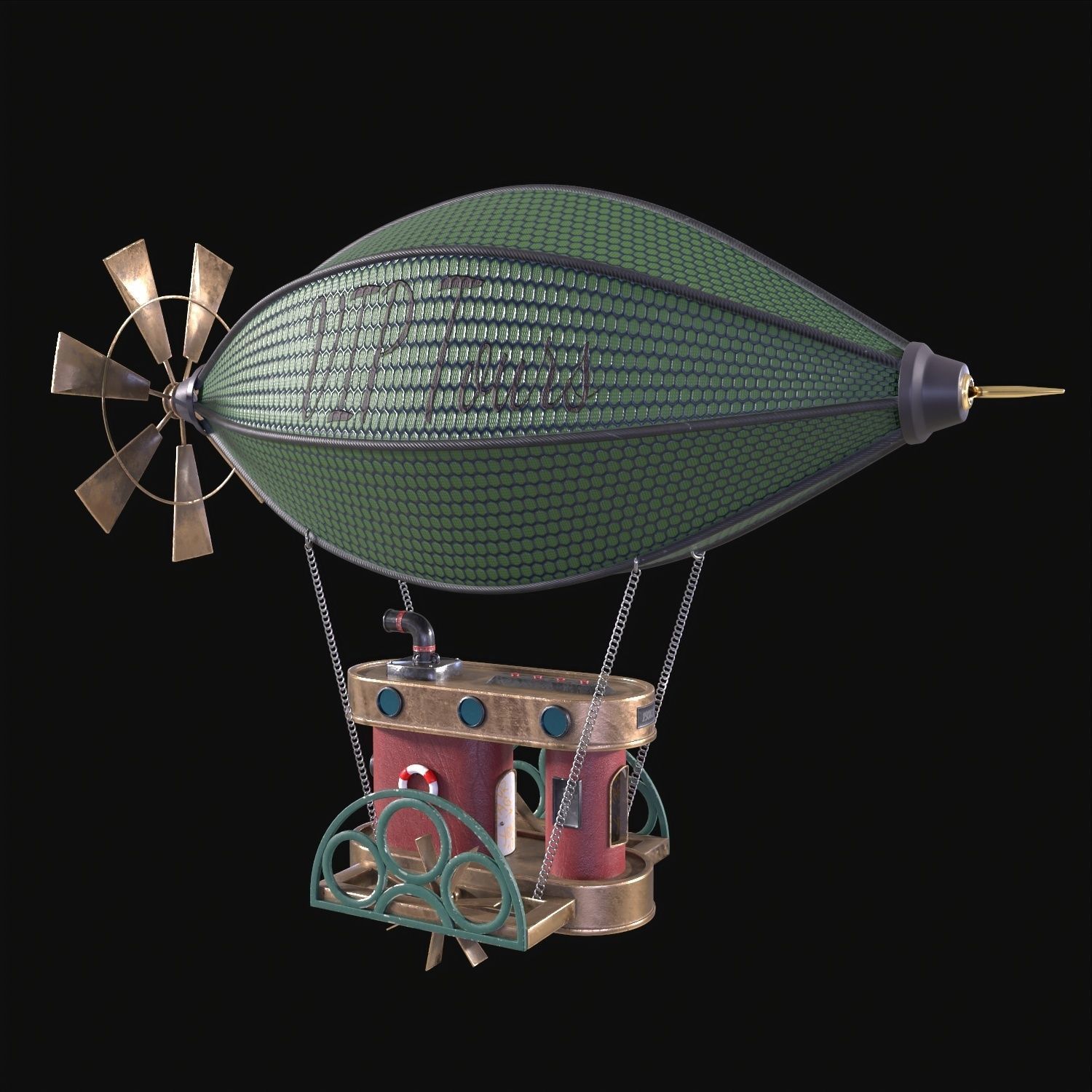 Airship 3D model | CGTrader