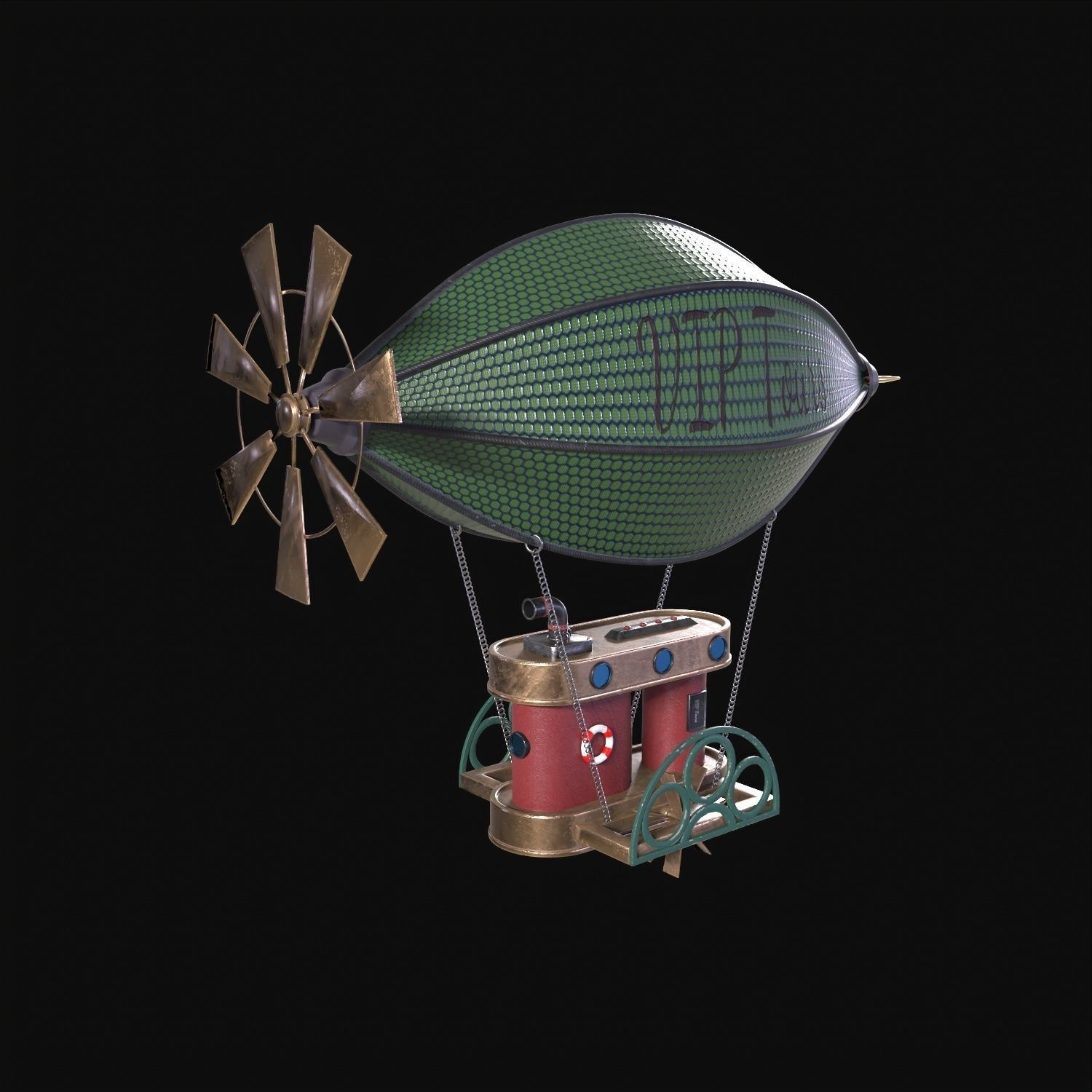 Airship 3D model | CGTrader