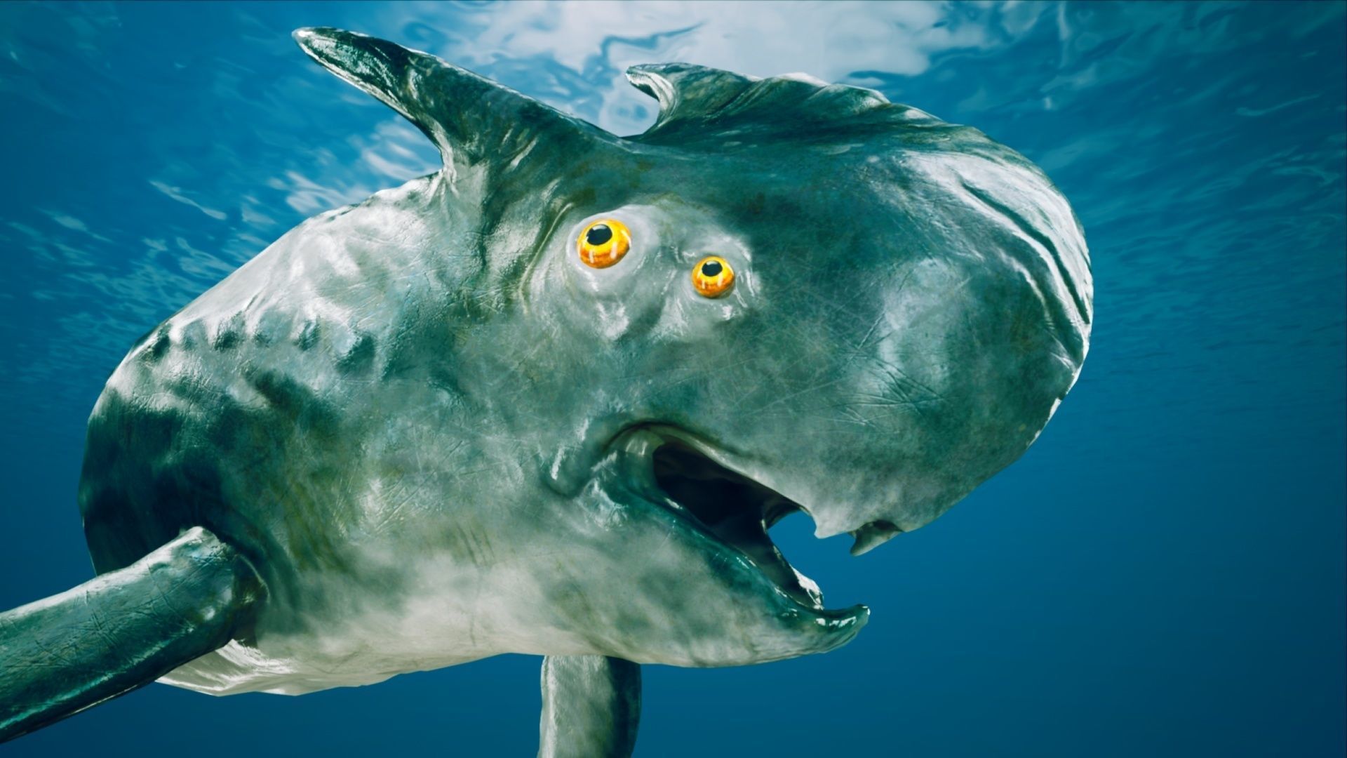 3D model Alien Fantasy Ocean Creature - Tri Whale with Unreal Support ...