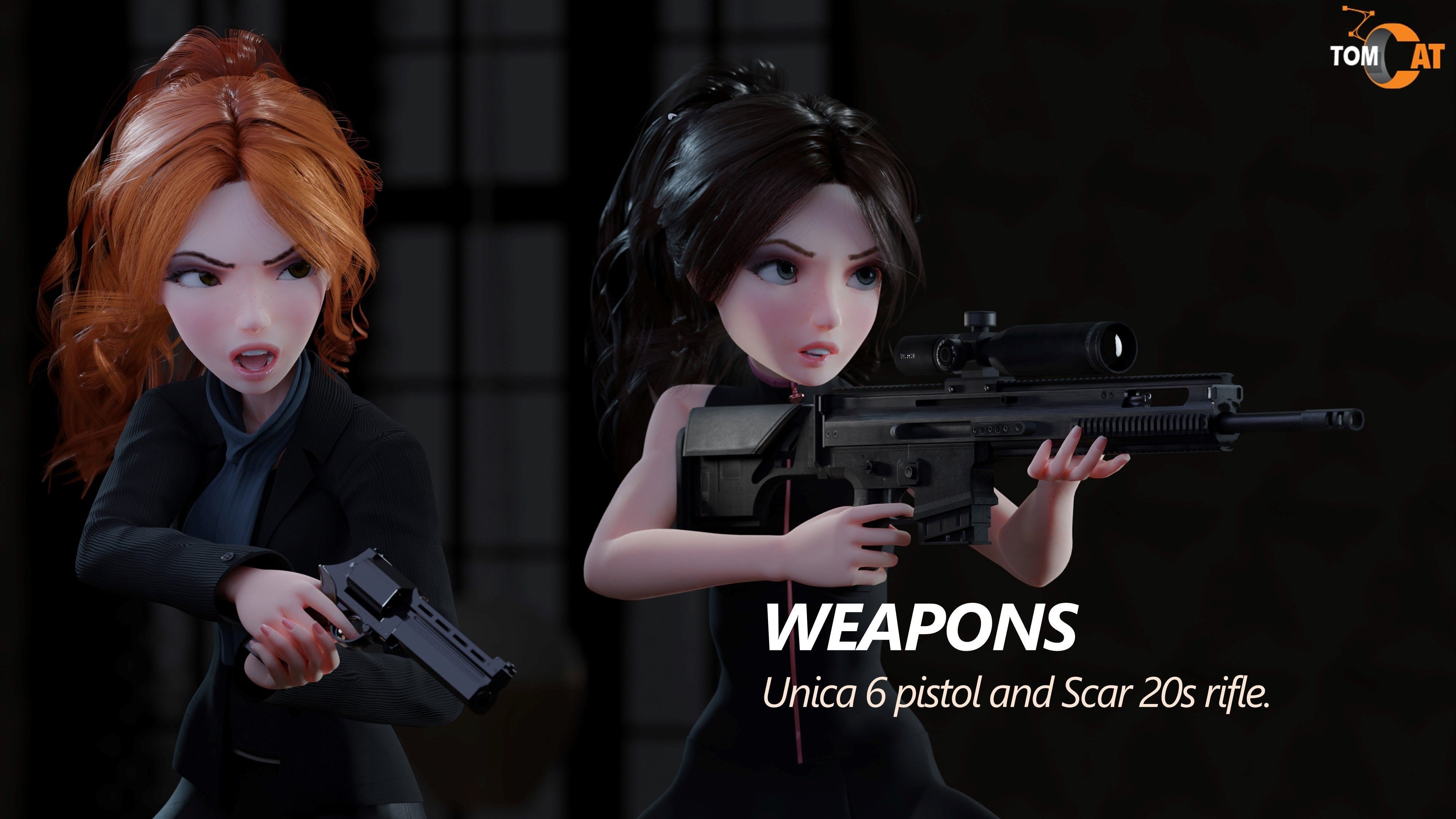 3D model Tia Rigged Woman for Blender VR / AR / low-poly | CGTrader