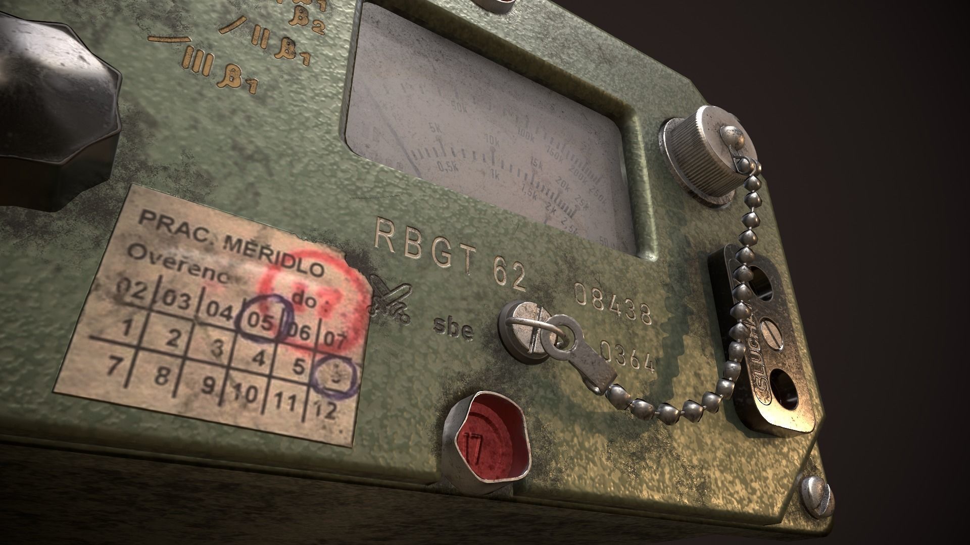 3D model Vintage Military Dosimeter - Low-poly Game-ready PBR 3D Model ...