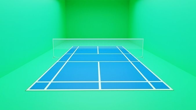 Badminton Court 3D model | CGTrader
