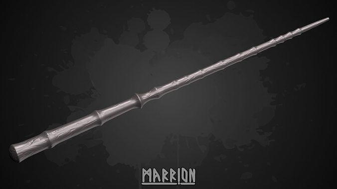 Ringed wand from Hogwarts Legacy 3D model 3D printable | CGTrader