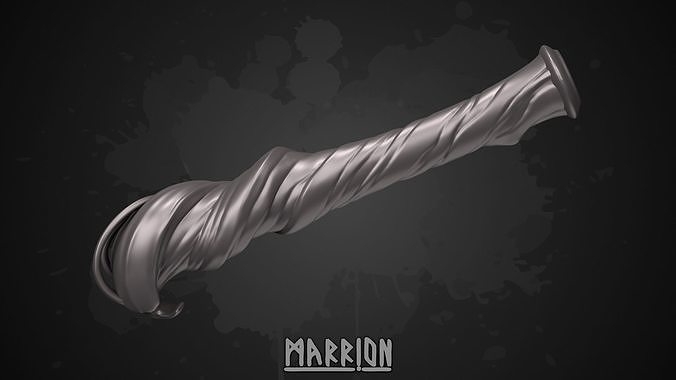 Corkscrew-Dark Brown handle for wand from Hogwarts Legacy 3D model 3D ...