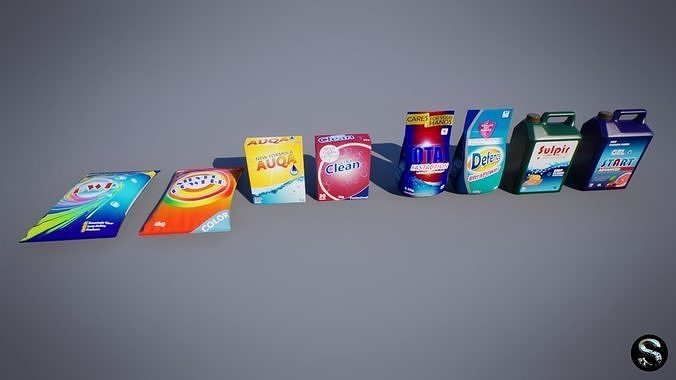 3D model Washing Powder VR / AR / low-poly | CGTrader
