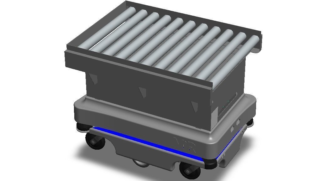 MIR200 Roller Conveyor Top Module 3D model rigged | CGTrader