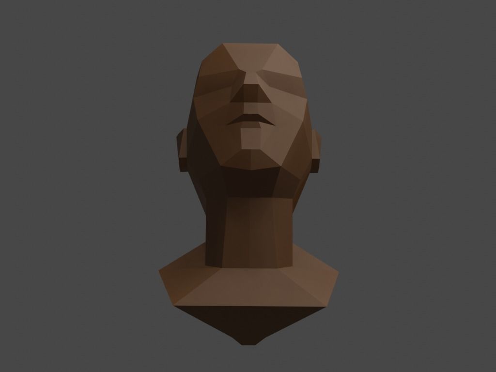 Head Low Poly 3D model | CGTrader