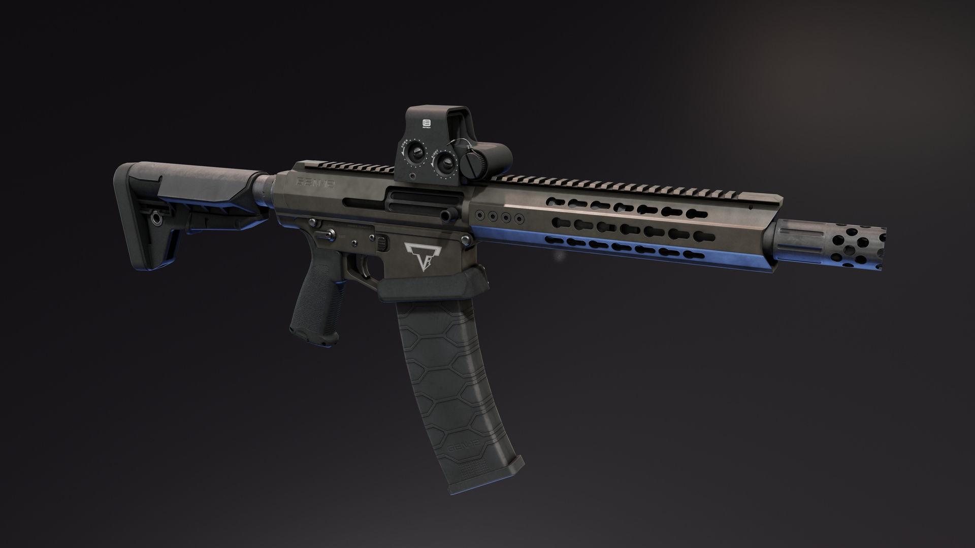 3D model Dracarys Gen-12 Shotgun VR / AR / low-poly | CGTrader