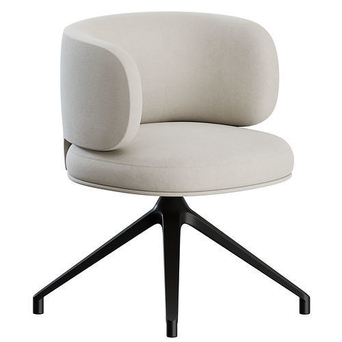 AKIKO Chair Swivel By Gallotti and Radice 3D model | CGTrader