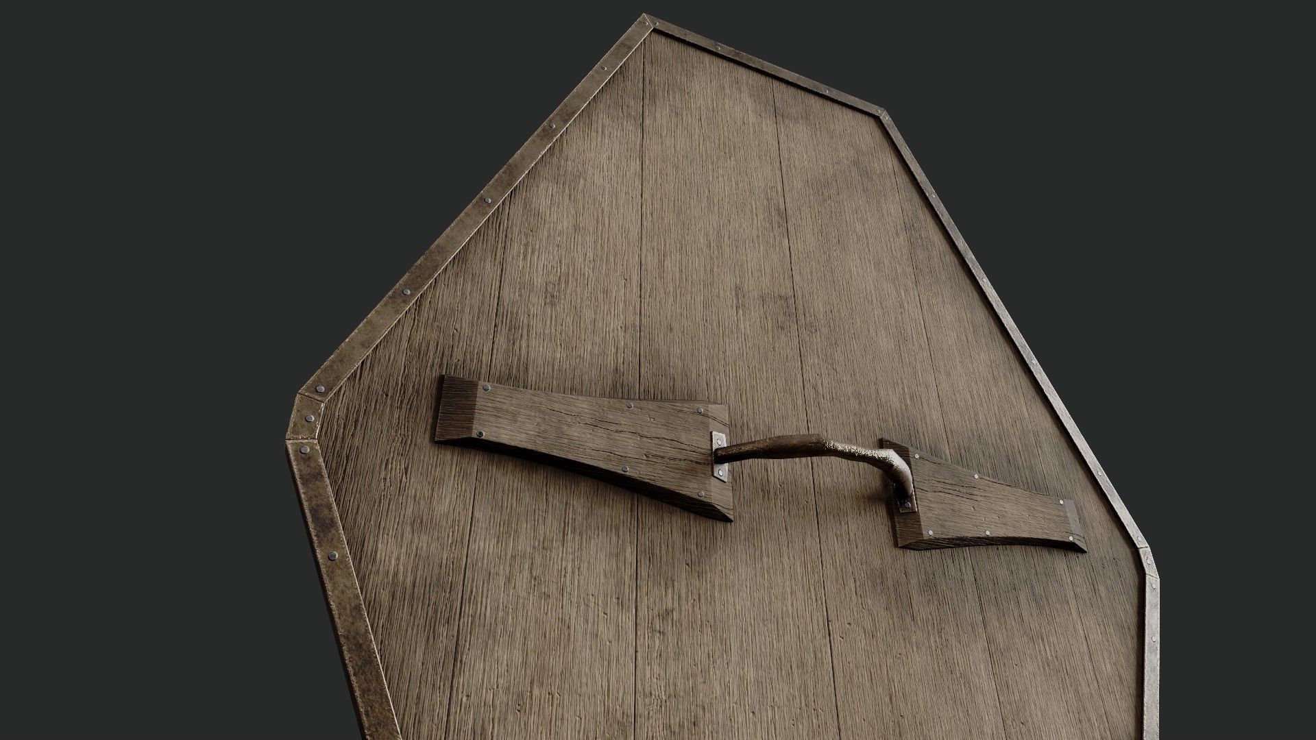 3D model Slavic diamond-shaped shield painted face of the sun symbol VR ...