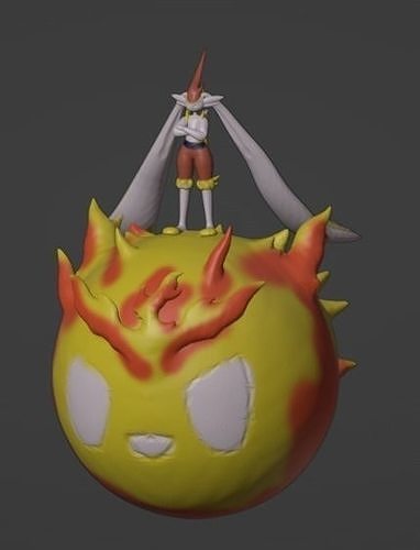 Cinderace Gigantamax 3D model 3D printable | CGTrader