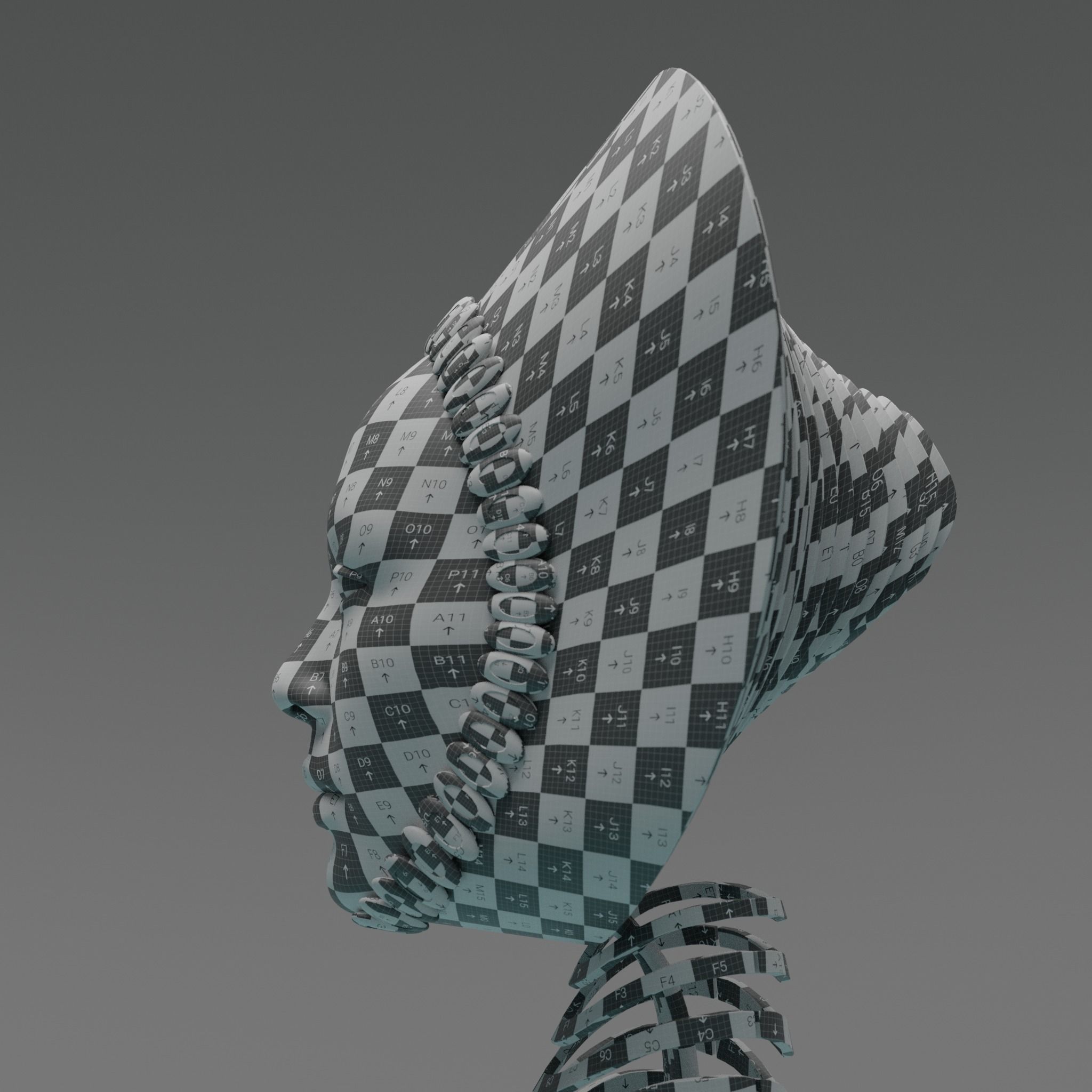 Solarpunk Cyborg Headdress 3D model | CGTrader