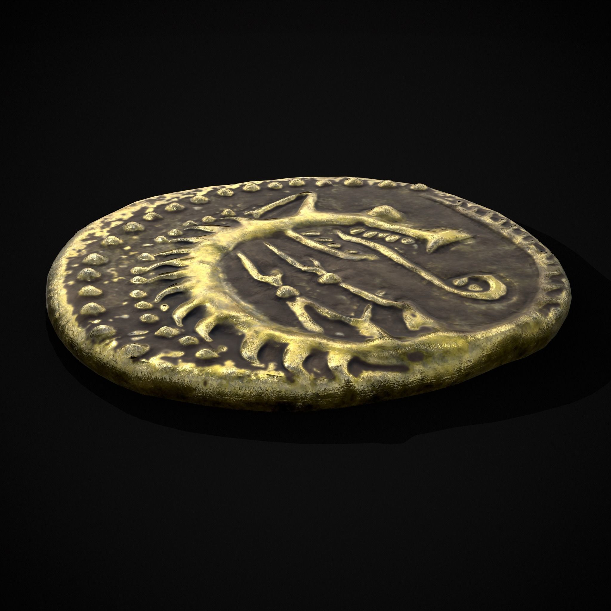 3D model Viking Wolf Coin VR / AR / low-poly | CGTrader