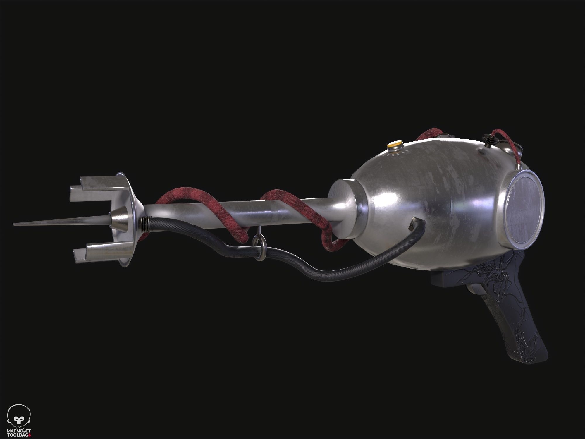 3D model Apocalyptic ray gun VR / AR / low-poly | CGTrader