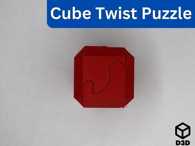 Cube Twist Puzzle V1 3D model 3D printable | CGTrader