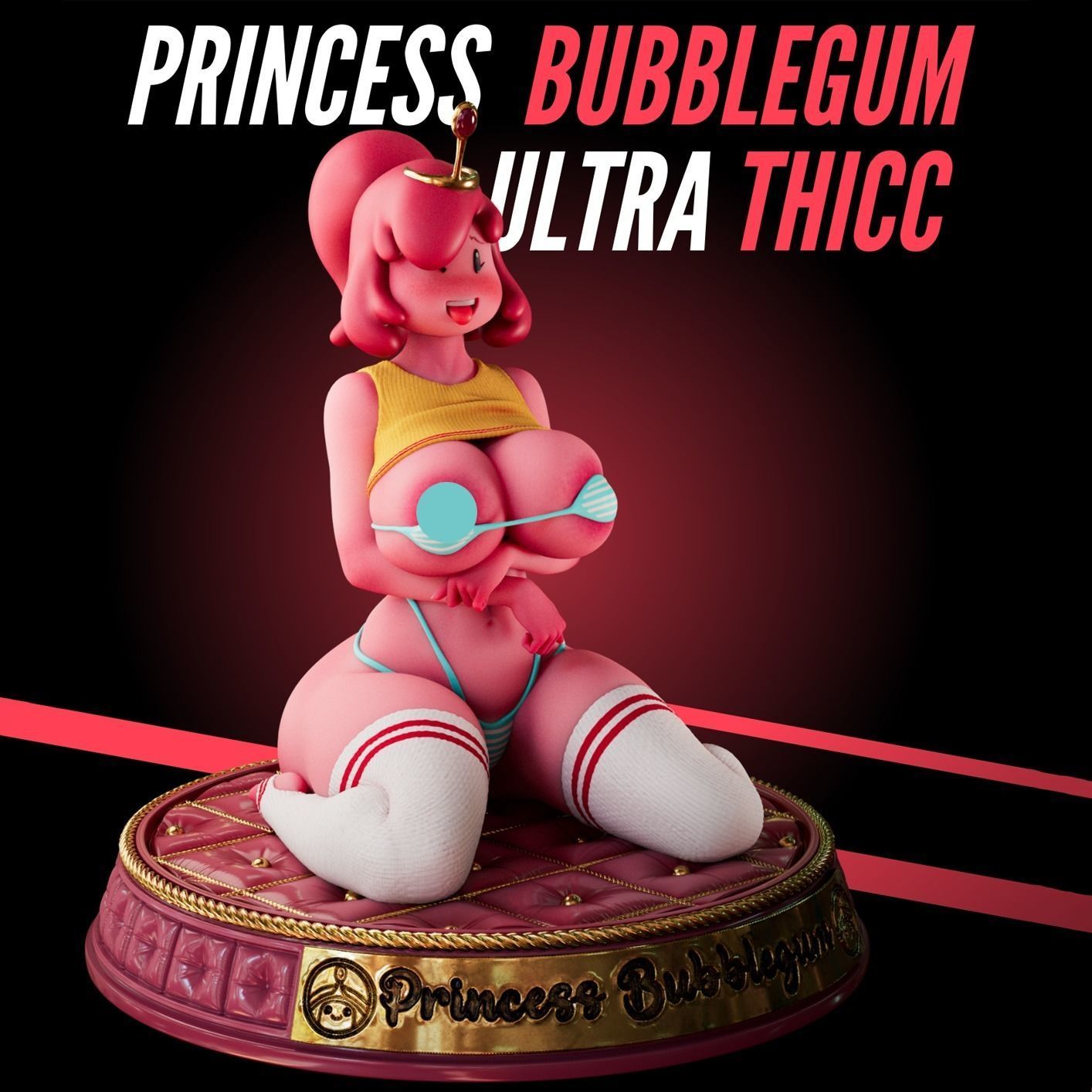 Princess Bubblegum Ultra Thicc 3D Print Model NSFW 3D model 3D printable | CGTrader