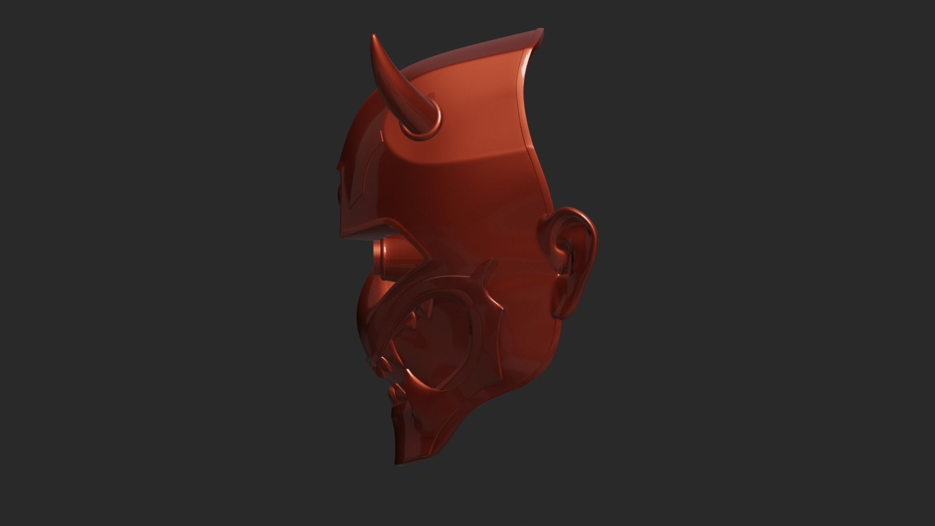 Strange Demon Mask 3D model 3D printable | CGTrader