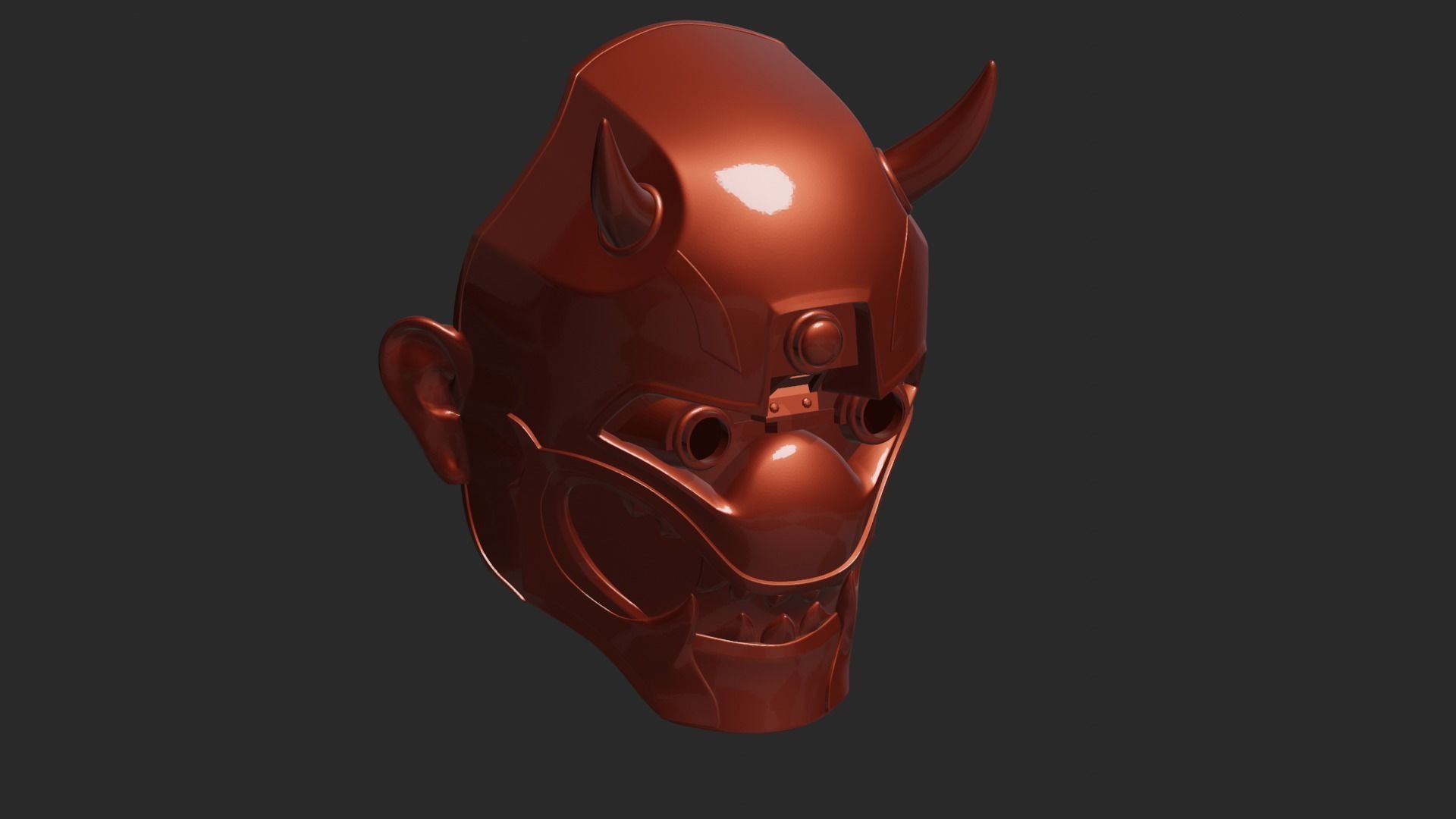 Strange Demon Mask 3D model 3D printable | CGTrader