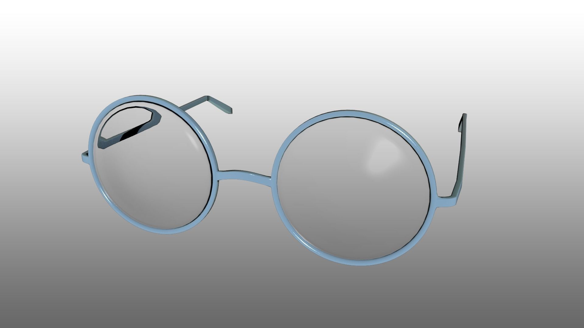 Circle-frame Glasses 3D model | CGTrader