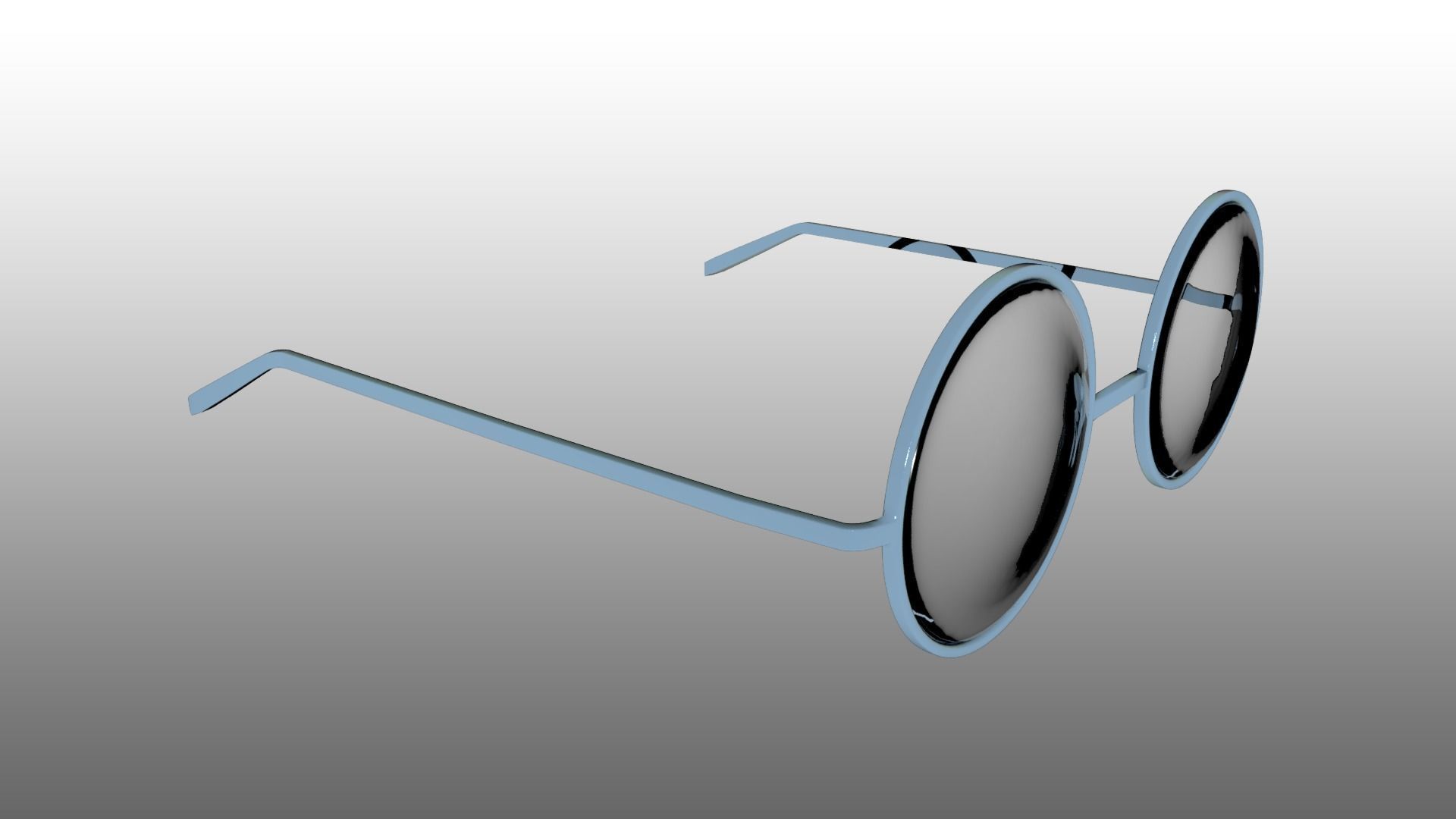 Circle-frame Glasses 3D model | CGTrader