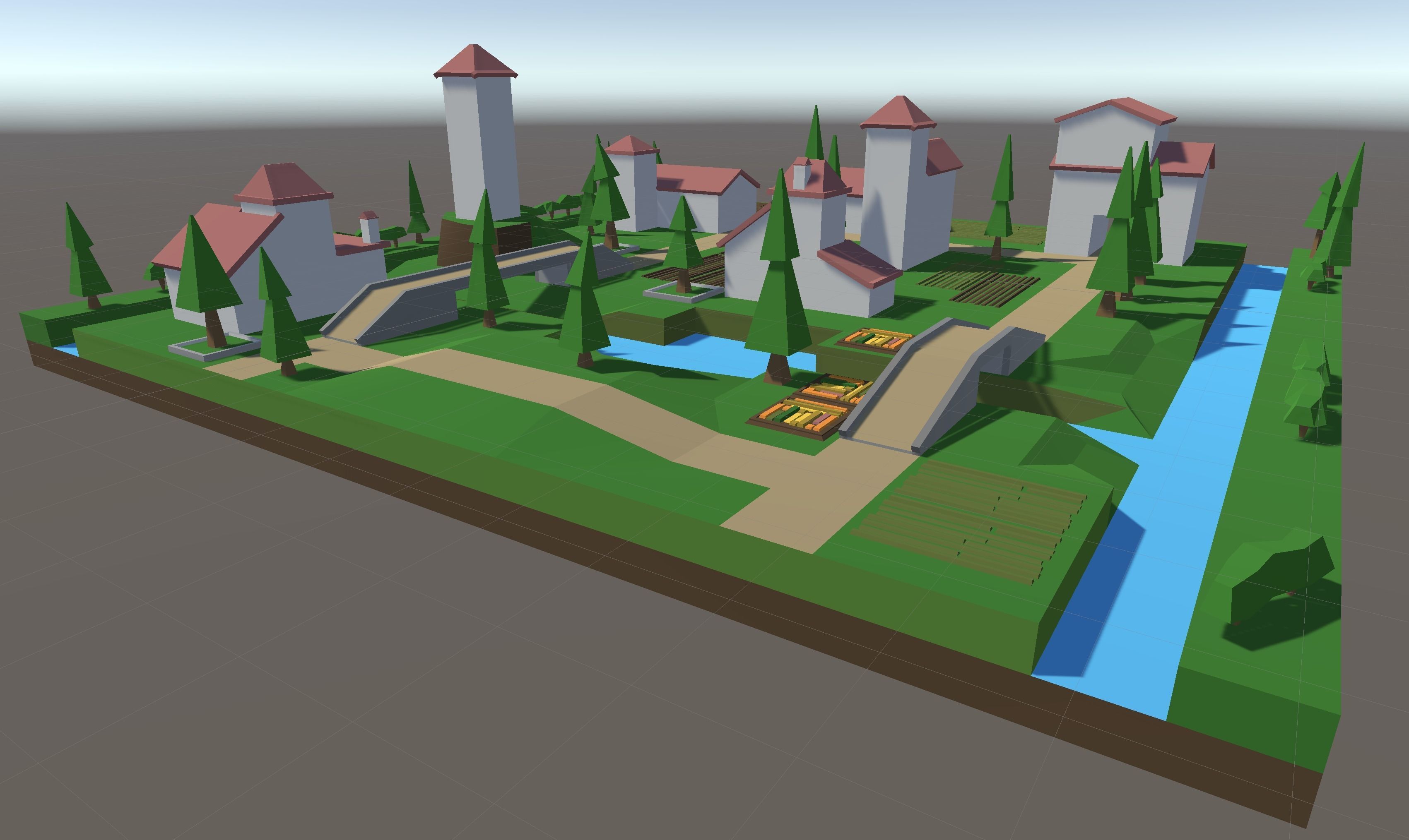 Village Land 1 complete 3D model | CGTrader