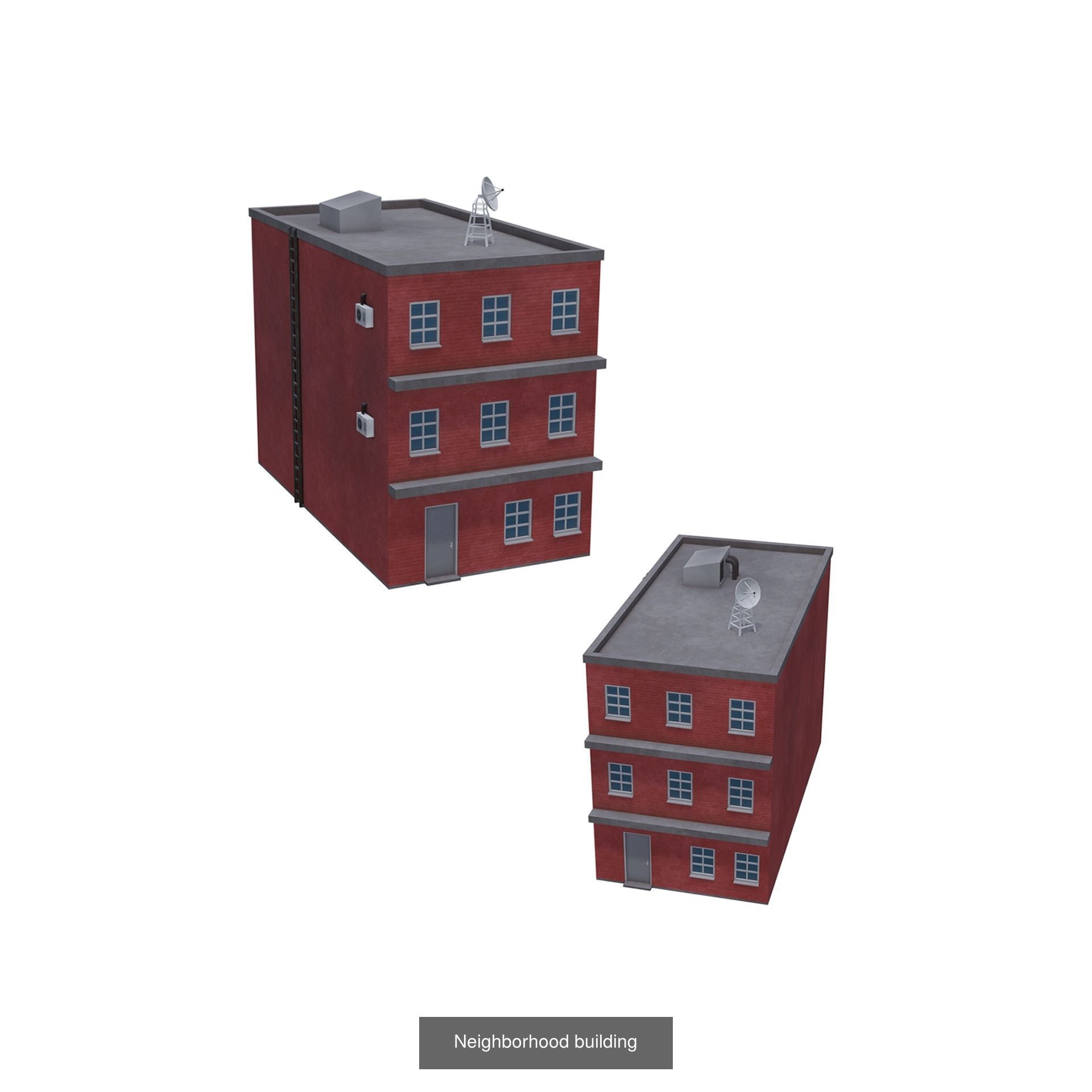 Collection of houses and buildings | CGTrader