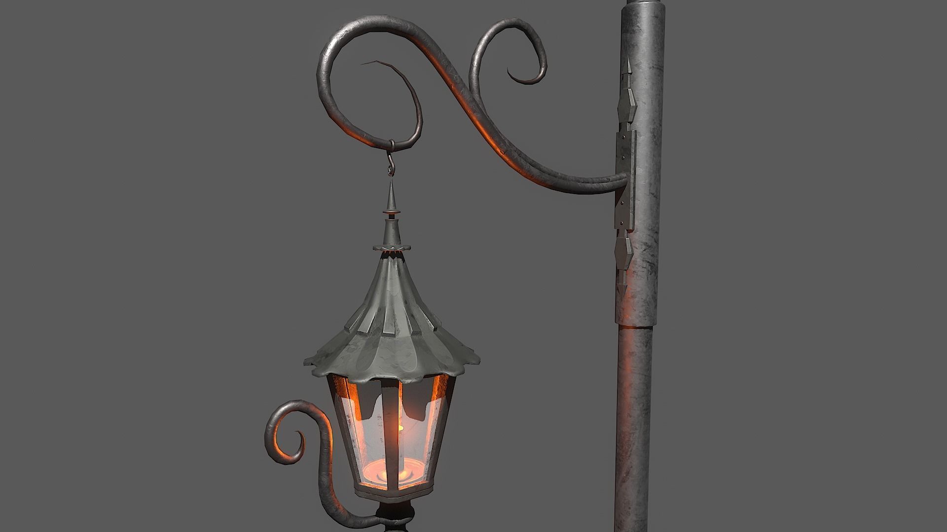 3D model Lamp Post VR / AR / low-poly | CGTrader