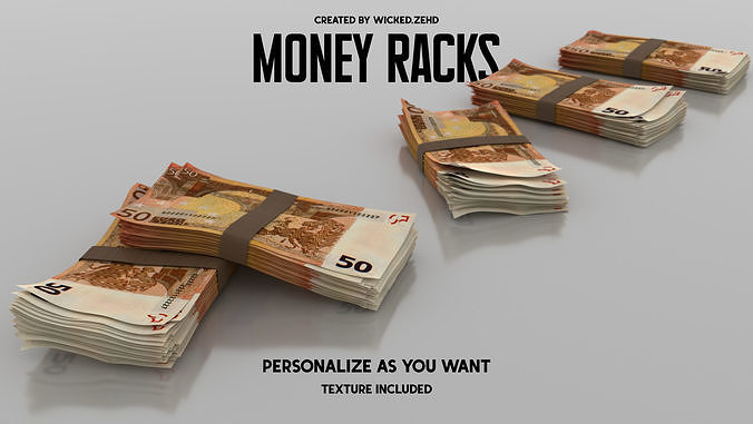 Money Racks free VR / AR / low-poly 3D model | CGTrader